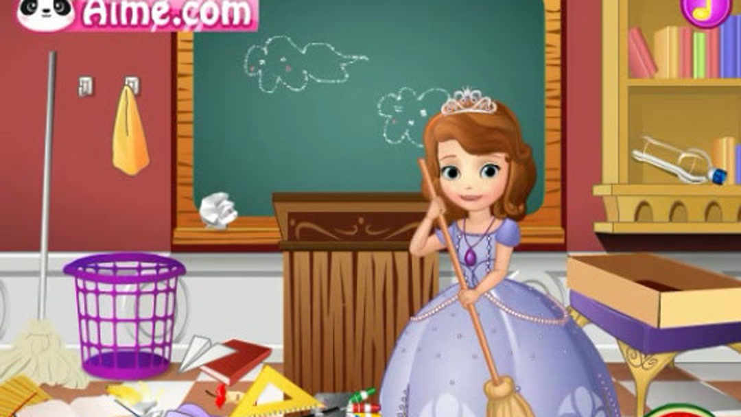 爱劳动的索菲亚公主打扫教室 苏菲亚游戏