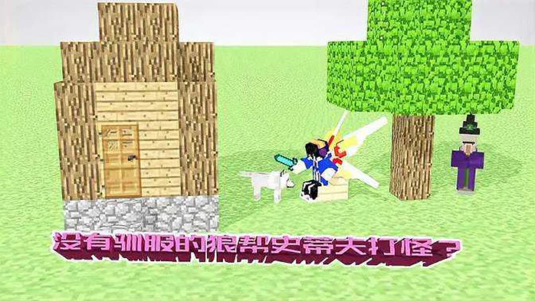 我的世界:野狼也会帮你打怪?这又是什么奇葩指令?