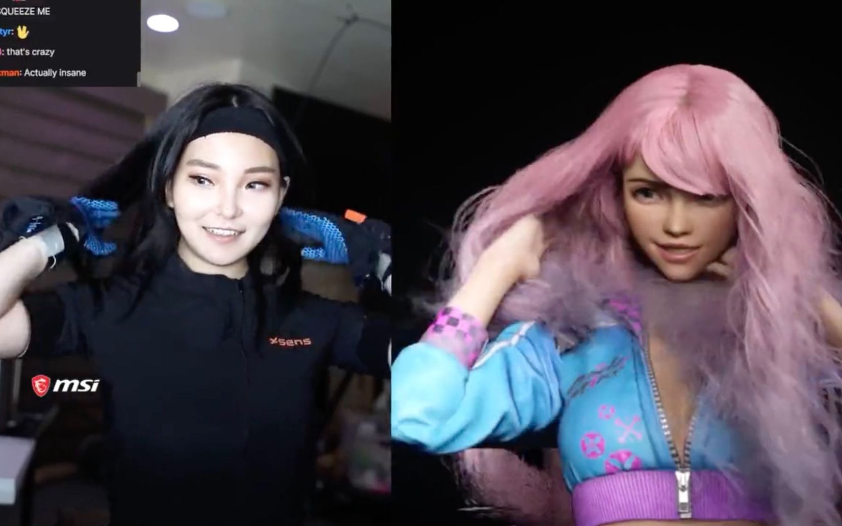 虚拟主播CodeMiko的动捕设备又更新了,这发量羡慕了