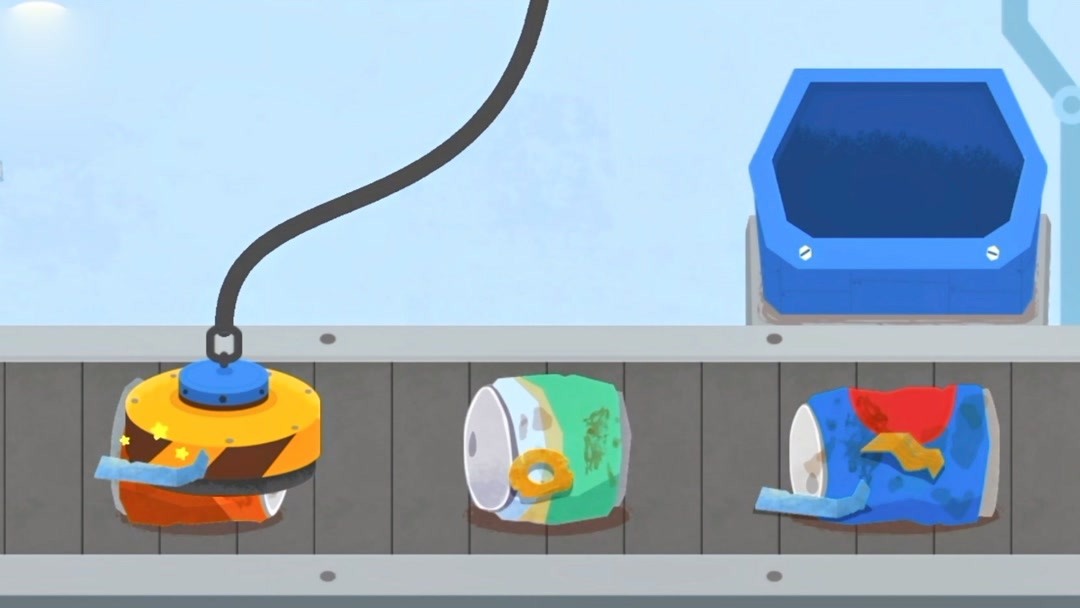 宝宝垃圾回收~快看!废旧的易拉罐经过处理会变成玩具?