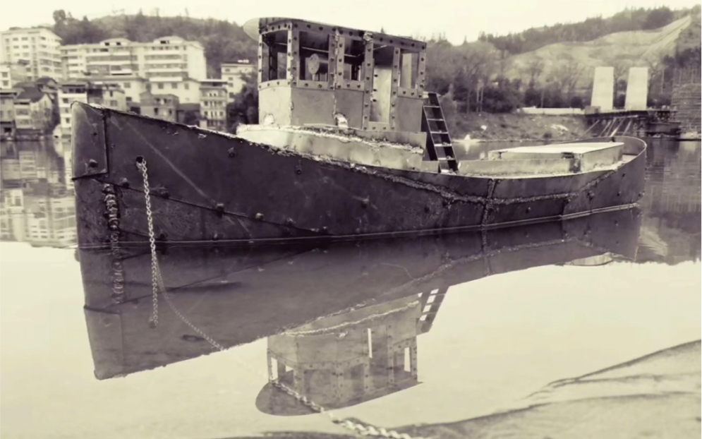 【船模】全金属蒸汽船 蒸汽朋克 蒸汽发动机驱动的船模 手工制作模型...