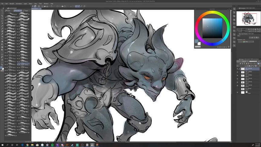 使用 CLIP STUDIO PAINT! 和戴夫一起画画