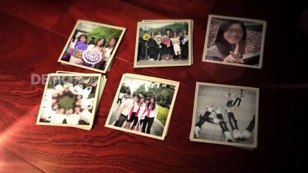 ae片头 pr模板 663散落在木地板上的照片电子相册同学会开场视频片头...