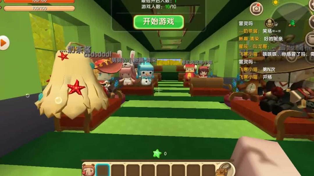 迷你世界游戏:木鱼小铃铛联机,多人快乐军训小游戏!