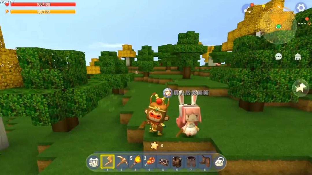 迷你世界:带妹生存半仙成了兔美美专属司机,满地图开始找羊模式