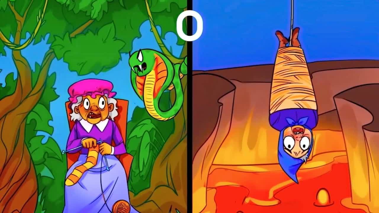 侦探推理测试谜题:老奶奶该怎么办,才能摆脱危险?