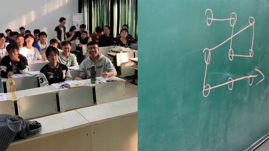 大学老师做考勤让学生反向签到,来了的人不准签到,看签到表笑喷