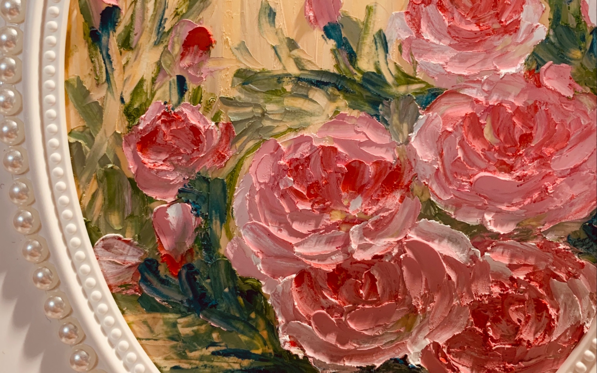 [油画棒]立体花卉视频教程又来啦～今天是粉色小花花哟～