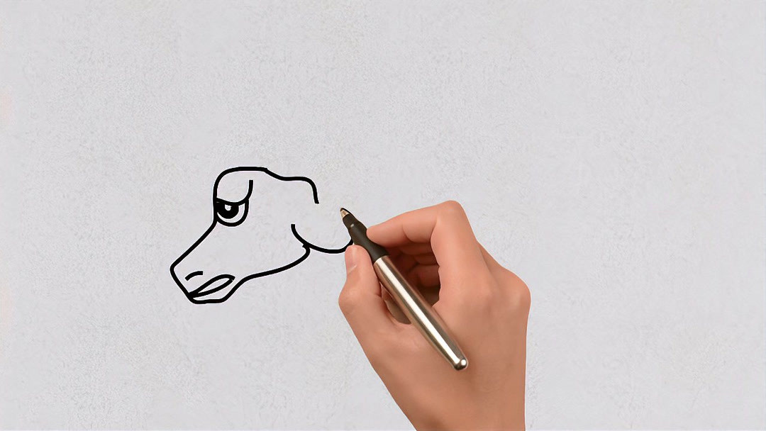 简笔画-发火的牛分步画法