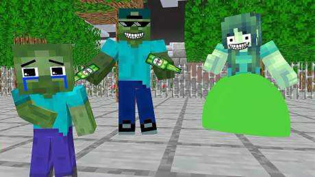 《我的世界怪物学院》搞笑动画:可怜的乞丐母女,悲惨的乞讨生活