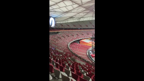 北京鸟巢演唱会施工