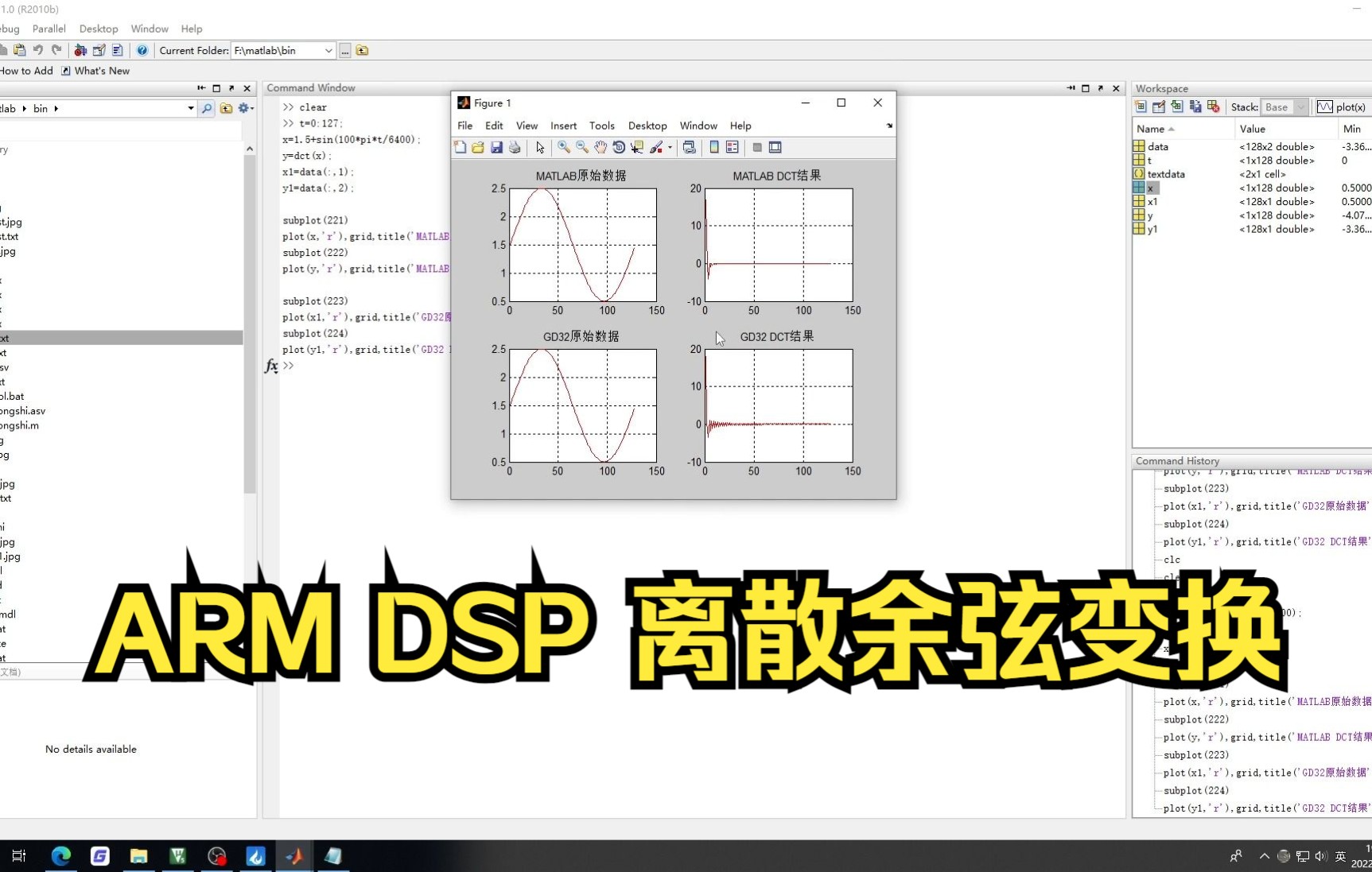 ARM单片机离散余弦变换测试——基于DSP库