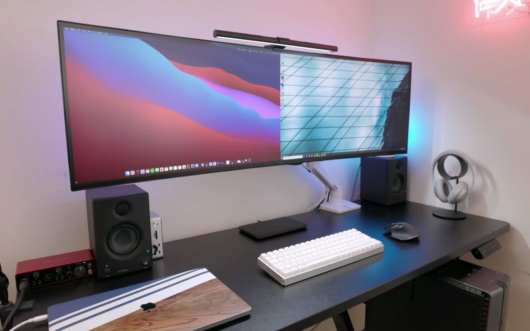 2021最强电脑桌面_49寸超大显示器