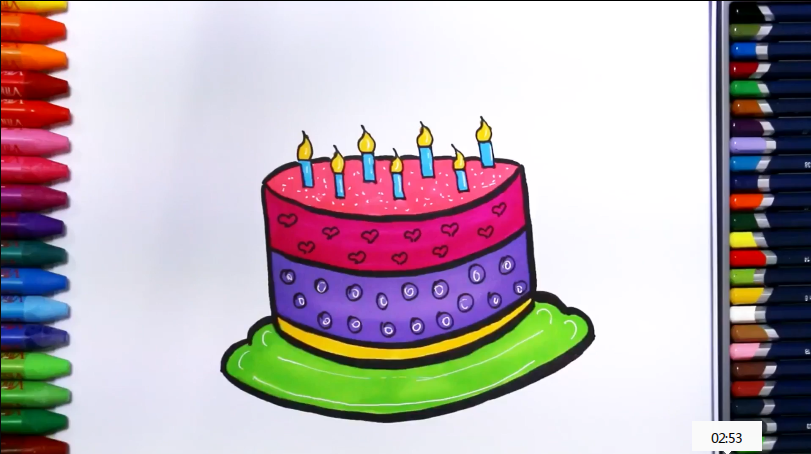 终于学会画蛋糕了!这样画简直太棒了!