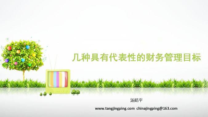 财务管理的目标