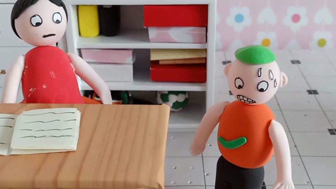 儿童定格动画:嗯你们现在很厉害了嘛,都不需要我教都会了!