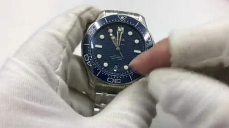 讲解VS欧米茄海马300机械手表如何调日历时间教程