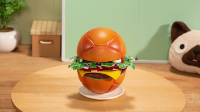 这样的汉堡第一次见!看饿了!【定格动画】