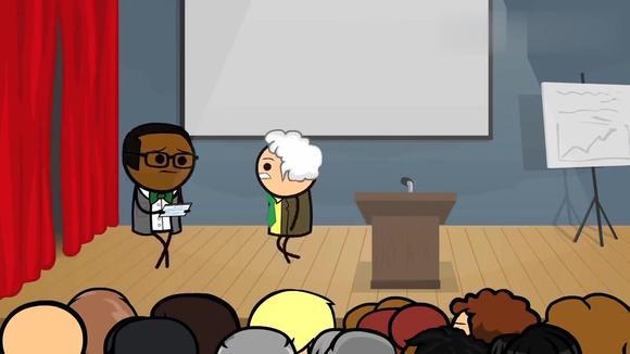 有趣的脑洞小动画:紧张的演讲会