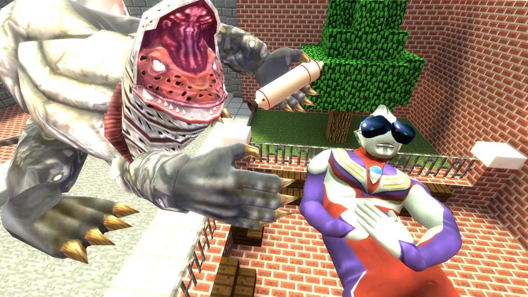 GMOD游戏怪兽趁迪迦睡觉用导弹炸迪迦为什么炸飞了自己