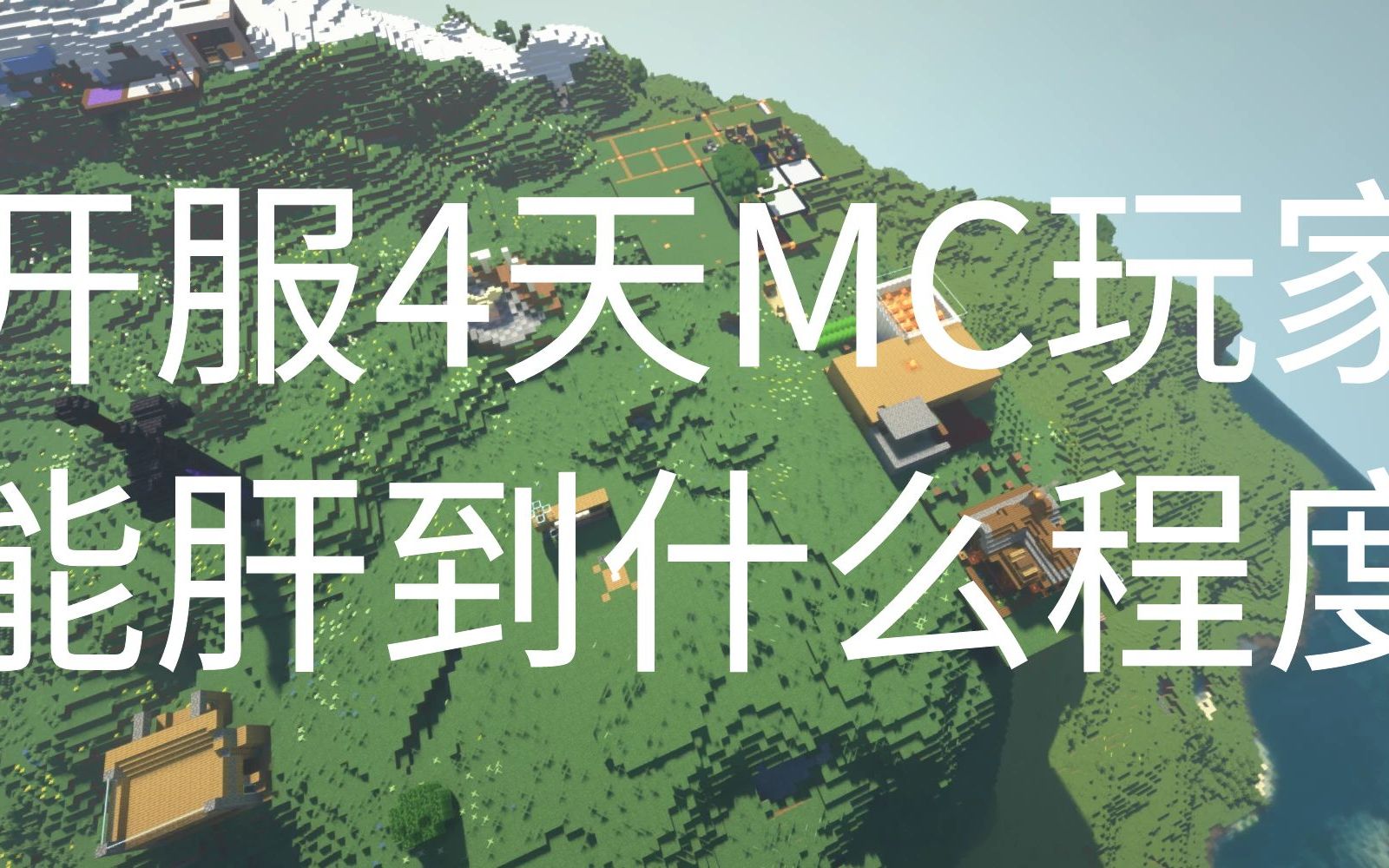 我的世界服务器开服四天玩家们在干什么