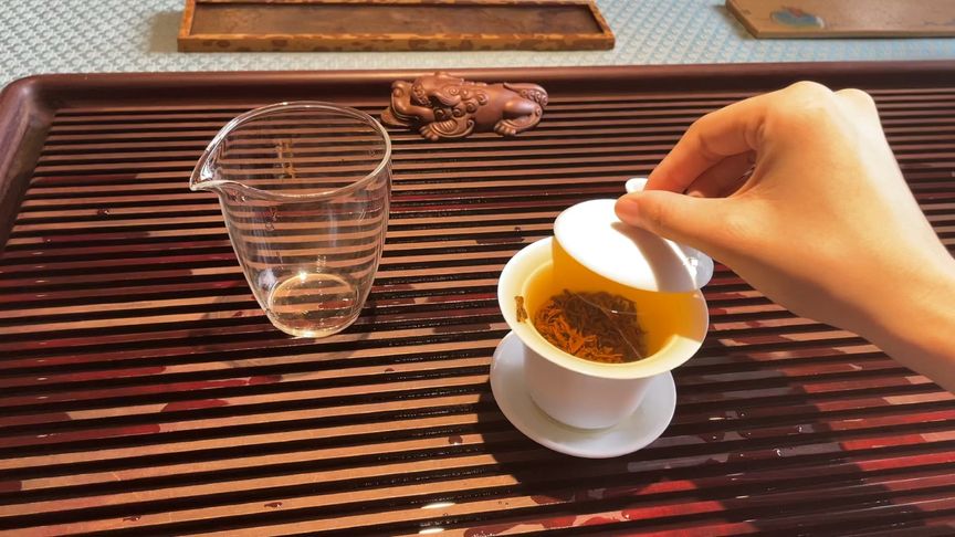 盖碗手法全套慢动作分享
