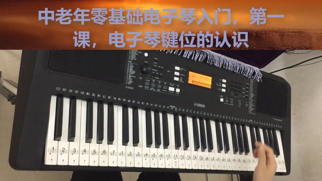 电子琴入门自学教程,零基础视频,老师手把手教会你
