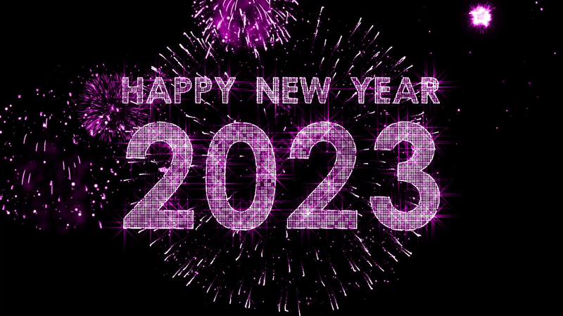 T003 2023粉紫色星光闪闪跨年倒计时开场视频 #2023跨年倒计时