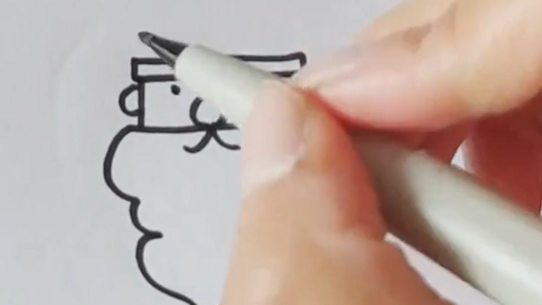 简单的方法画一个可爱的