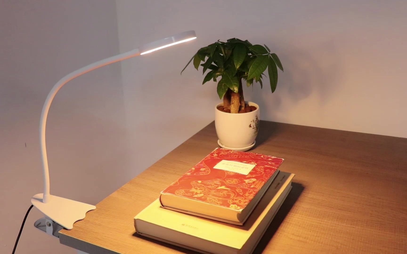 智能语音灯-语音调光调色金属软管led学生学习床头台灯