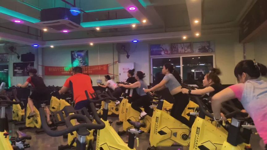 #动感单车 #花式动感单车