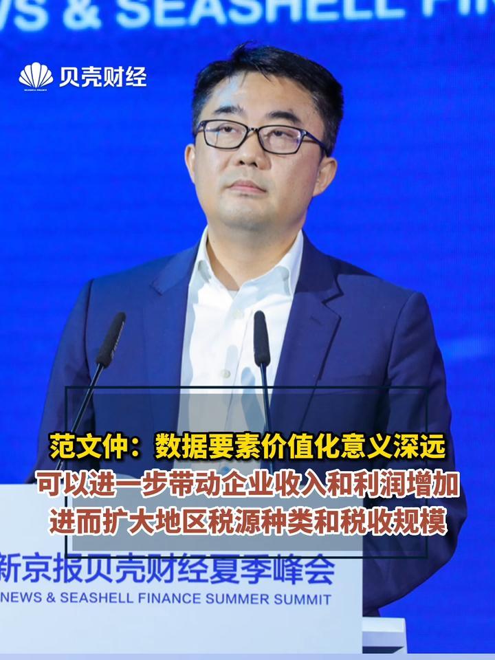 范文仲:数据要素价值化意义深远,可以进一步带动企业收入和利润增加,...