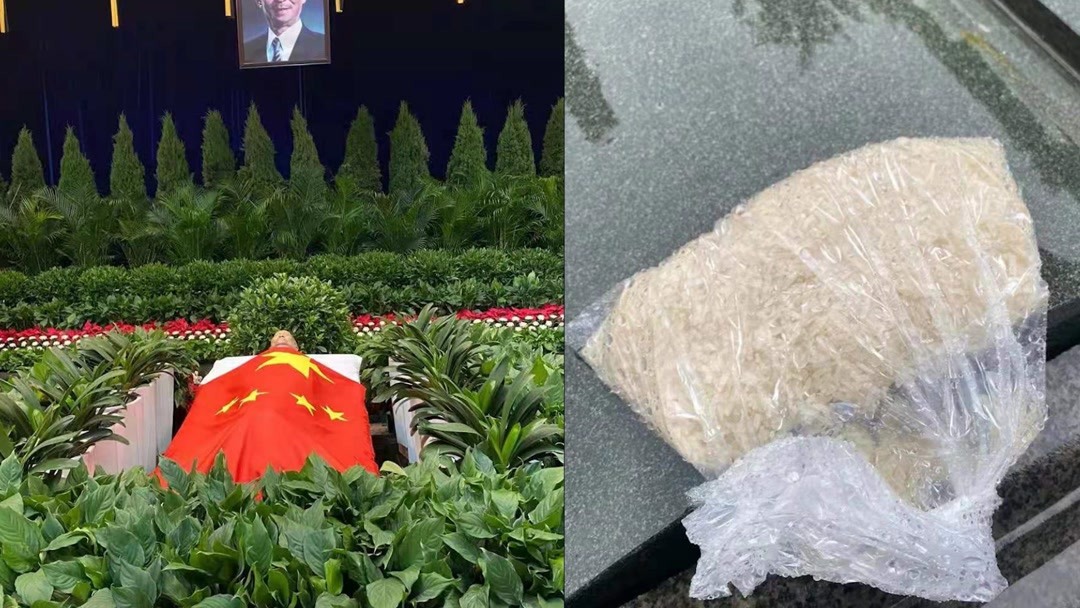 育种实验室前的一袋米:粮食来之不易 向袁老的毕生奋斗致敬