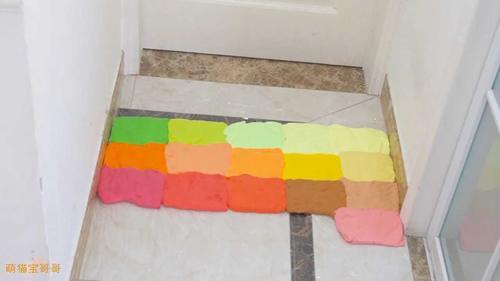 把100块橡皮泥铺在地上,猫还会走路吗?