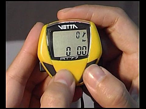 VETTA自行车有线码表RT77设置操作使用视频