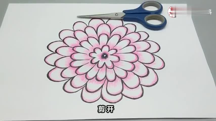 漂亮的贺卡手工制作,打开就绽放出立体花朵,简单易学有创意