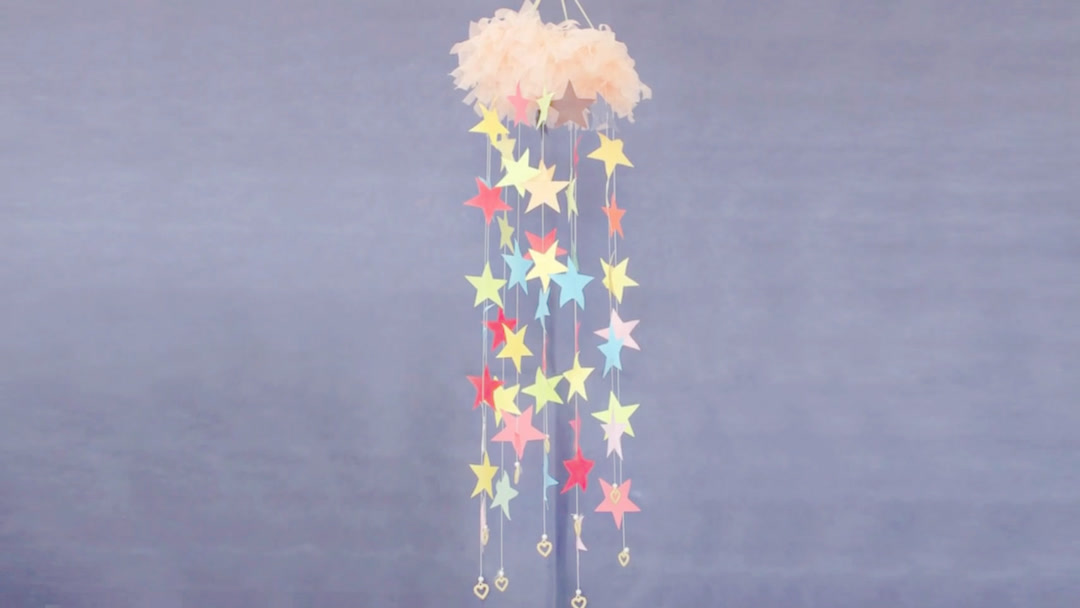 教小朋友制作纸艺风铃,简单漂亮