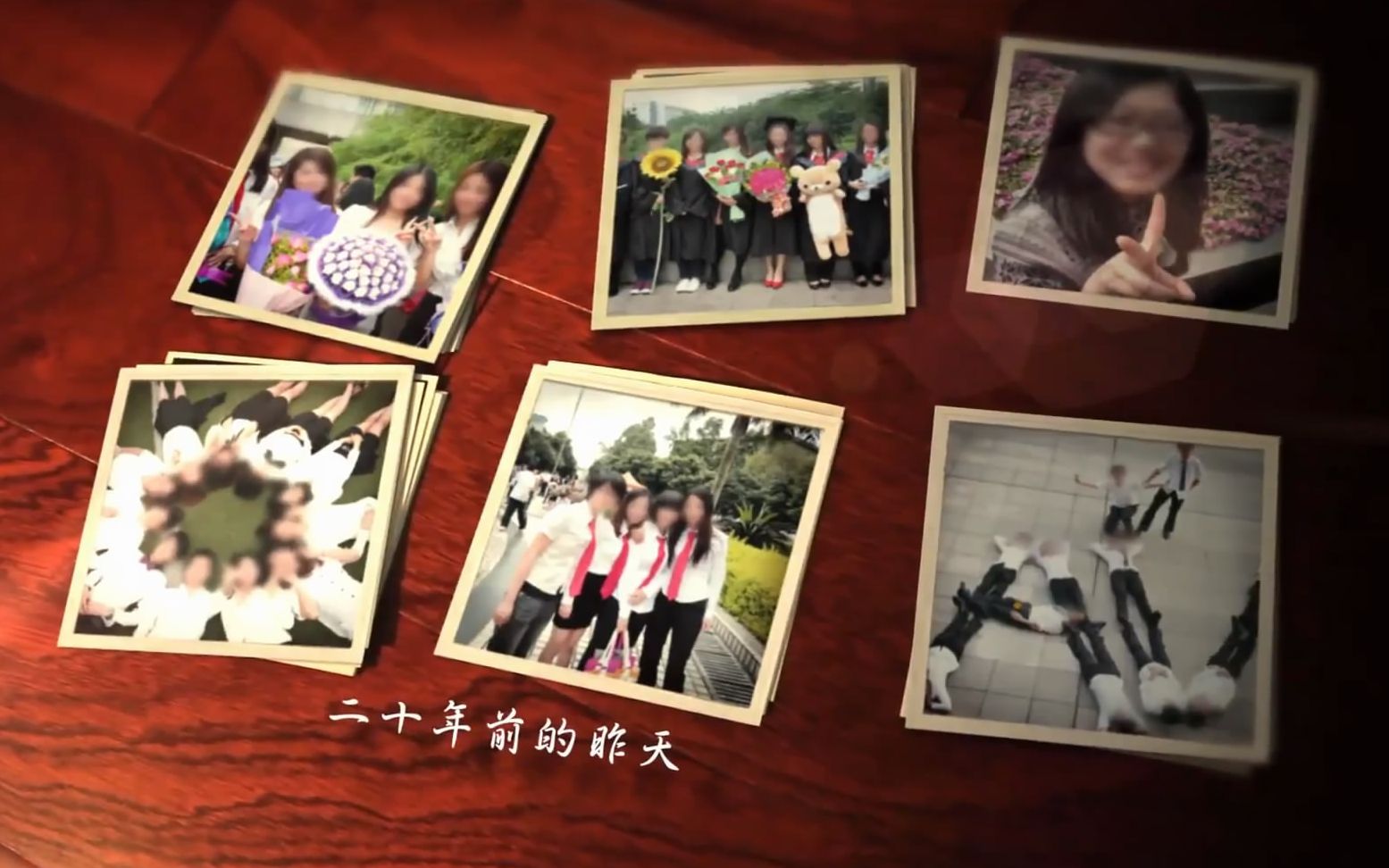 663散落在木地板上的照片电子相册同学会开场视频片头ae模板ae模板 ...