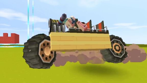 迷你世界测试服 毛毛的超级房车,老雅的狂野摩托