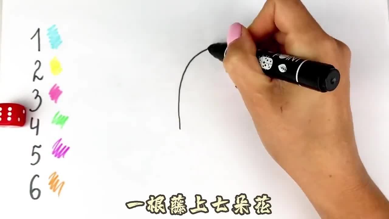 儿童绘画 简笔画 零基础学画画,经典儿歌分享 #简笔画 #手绘 #.