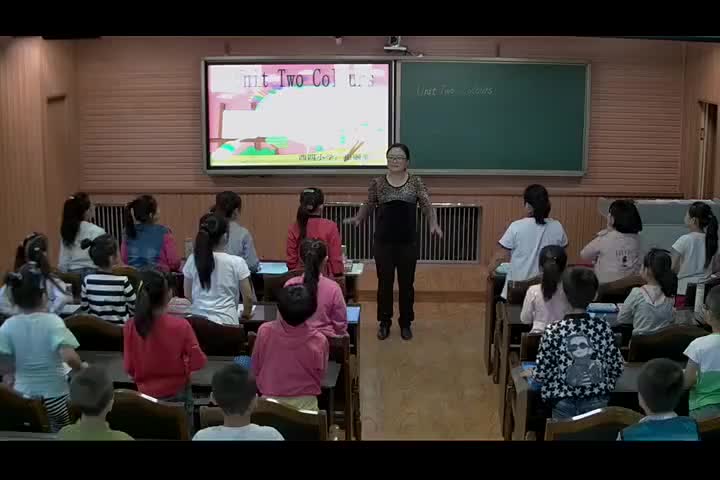 人教版小学英语三年级上册Unit 2 Colours! Part A-崔老师优质课公开课...
