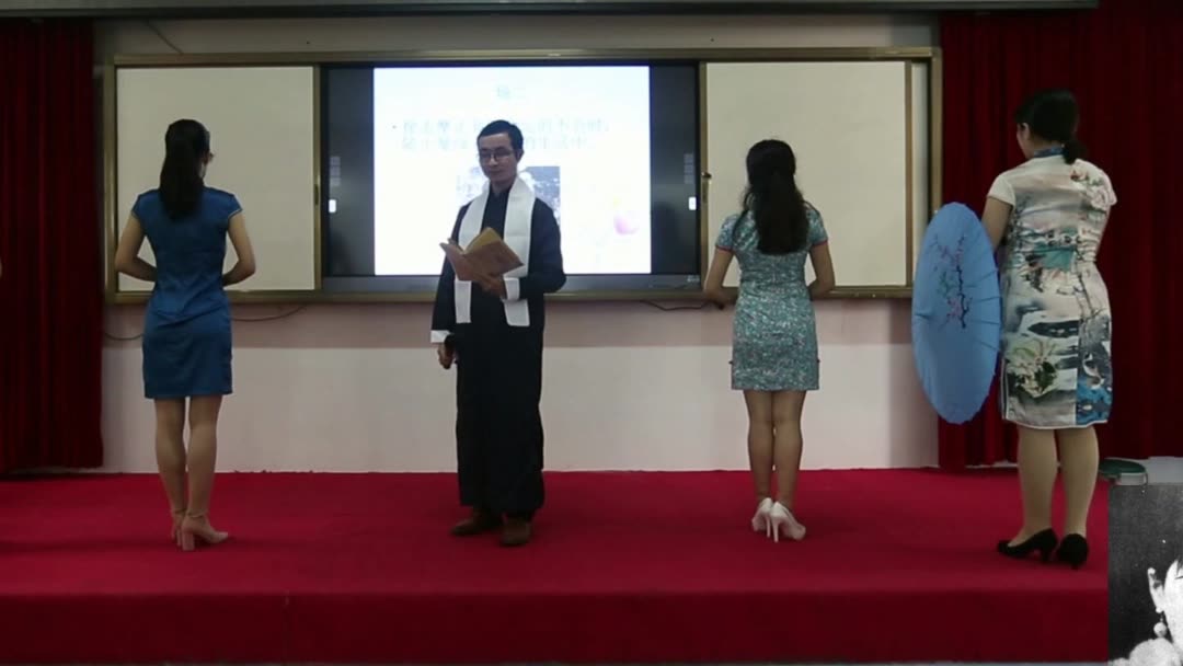 北海市第二实验学校朗诵节目《人间四月天》(获市一等奖)