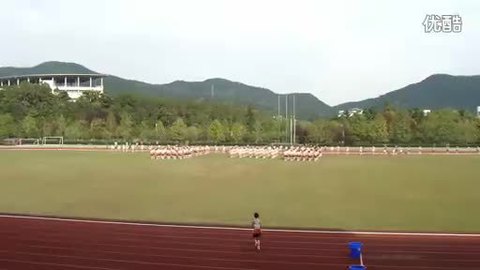 浙江农林大学运动会开幕式健美操排练