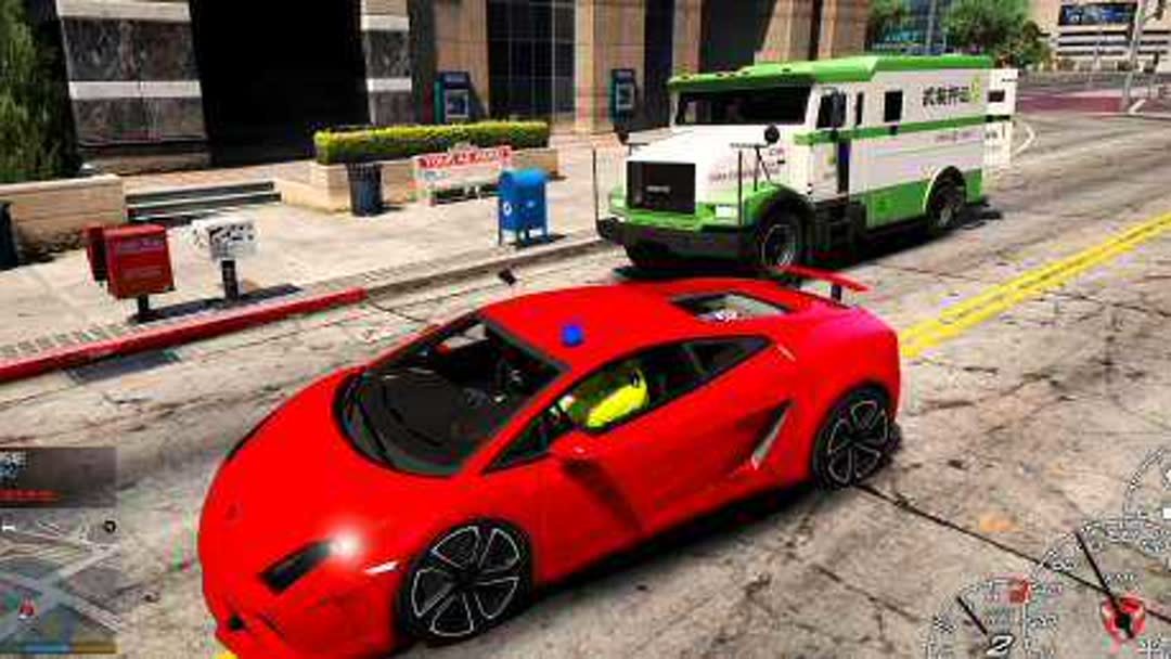 GTA5警察模拟:警察炸毁银行运钞车后意外拾获一千多万