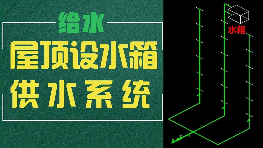 给水系统有5种供水方式,其中的第2种方式是,屋顶设水箱