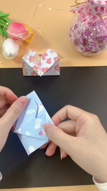 简单好看的爱心信封,把想说的话写进里面折纸折纸教程