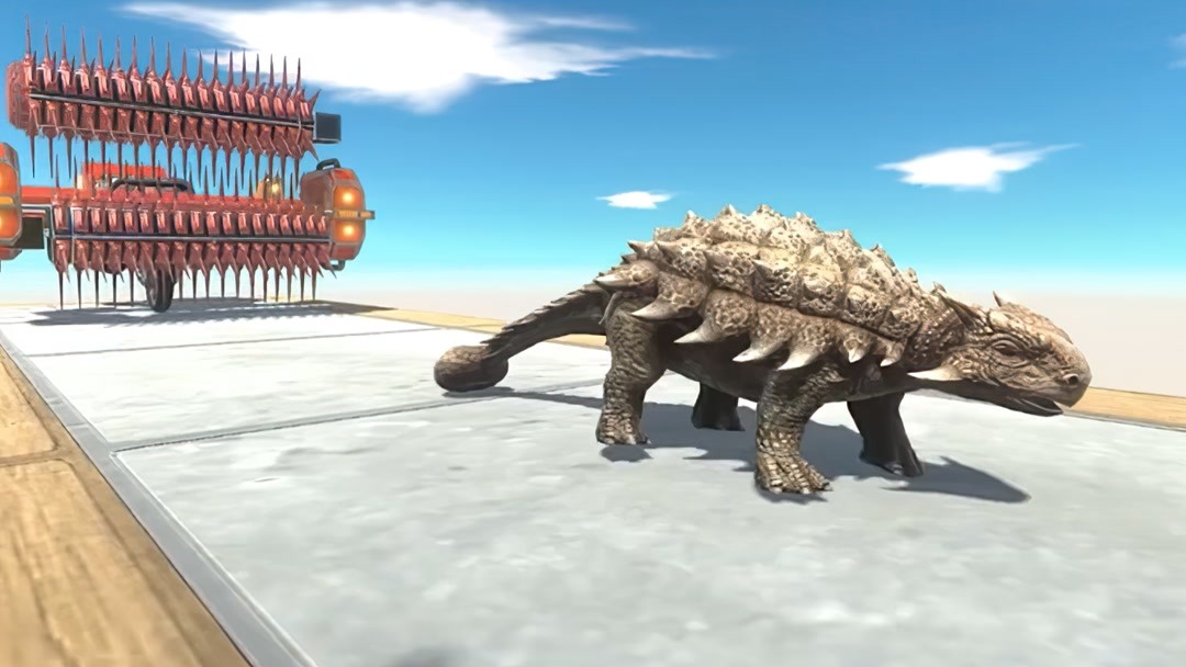 动物战争模拟器:收割机挑战恐龙军团,会不会有点不自量力