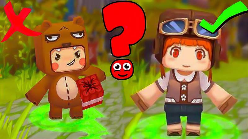 迷你世界的熊孩子和卡卡,快来找出3处不同的地方吧!