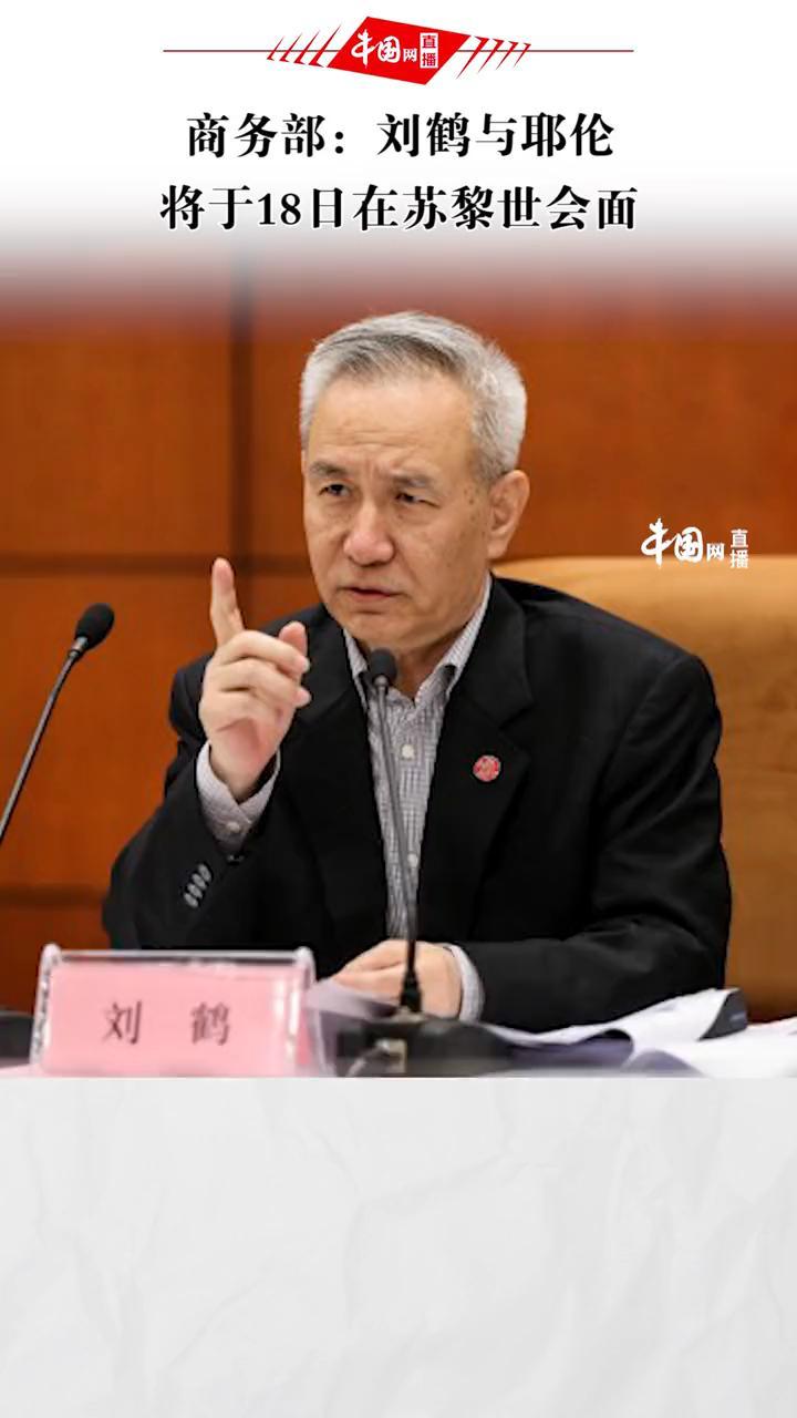 商务部:刘鹤副总理与耶伦财长将于1月18日在瑞士苏黎世会面