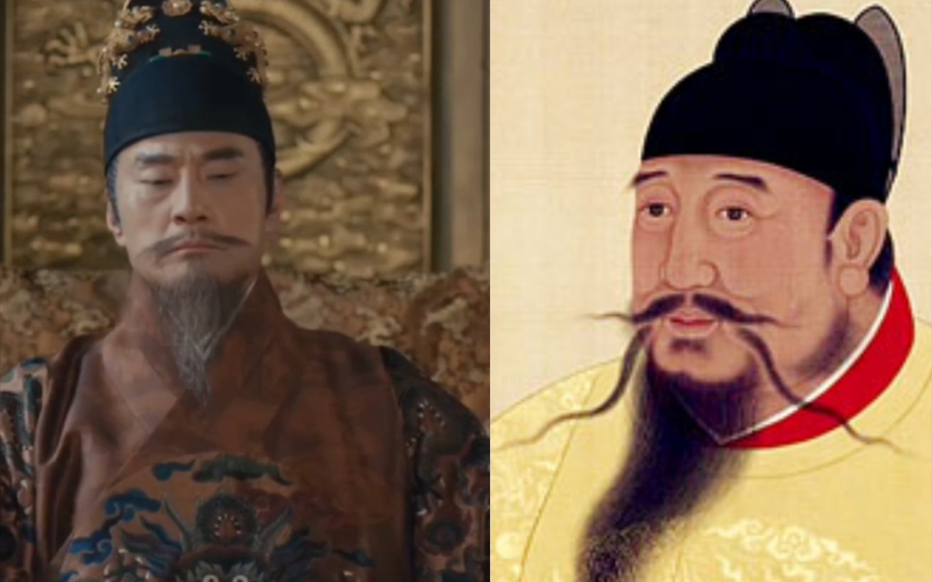 哈哈哈哈哈哈哈哈,怎么有人能和画像上的皇上长得一模一样啊!